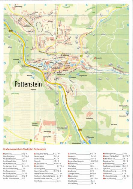 Anreise & Stadtplan - Tourismus & Freizeit - Stadt Pottenstein